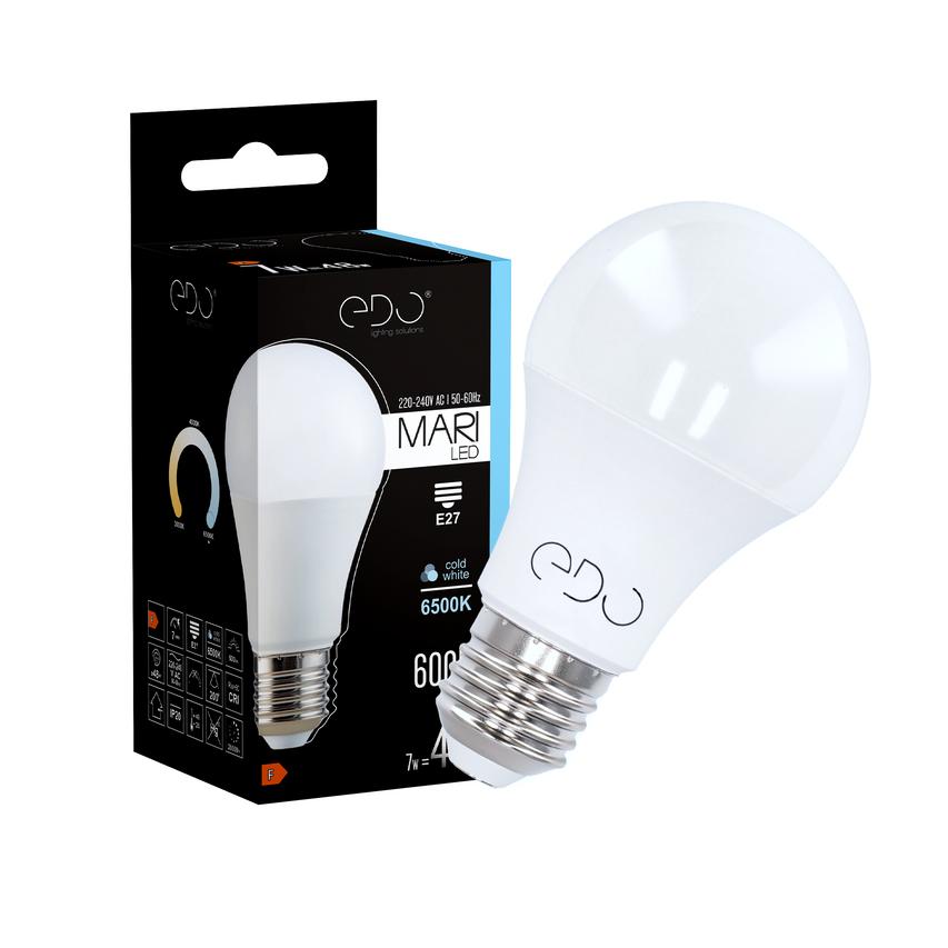 Żarówka MARI LED E27 7W 6500K zimna CW 600lm EDO777586 EDO Solutions - EDO Solutions